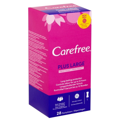 Carefree Tisztasági Betét Plus Large Friss illat 28db - Intimhigiénia ...