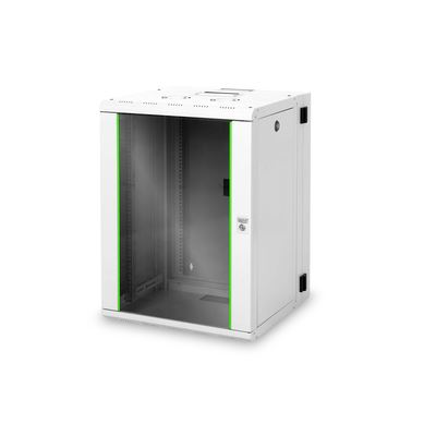 Digitus 16U 19" fali rackszekrény 600x600mm szürke (DN-19 16-U-3) (DN ...