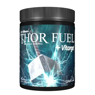 GymBeam Thor Fuel + Vitargo edzés előtti serkentő 600 g - GymBeam lemon ...