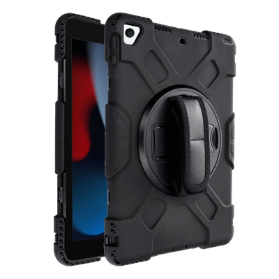 Tablettok iPad 2020 10.2 (iPad 8) - HRD ütésálló, kitámasztható, fekete tablet tok - Tablet tok ...