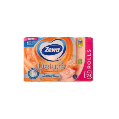 ZEWA Deluxe Toalettpapír 3 rétegű barack (24 darabos) (40878) - Higiéniai papíráru: árak ...